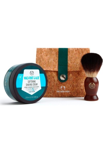 The Body Shop Maca Root + Aloe Yumuşatıcı Tıraş Kremi + Sakal Fırçası Çanta Seti The Body Shop Maca Root + Aloe Yumuşatıcı Tıraş Kremi + Sakal Fırçası Çanta Seti