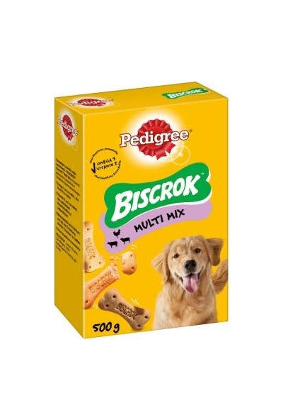 Pedigree Biscrok Multi Mix Köpek Ödül Bisküvisi 500 gr x 5 Adet Pedigree Biscrok Multi Mix Köpek Ödül Bisküvisi 500 gr x 5 Adet