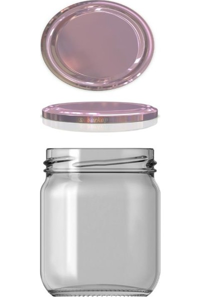 Paşabahçe Cam Kavanoz 210 cc Mor Kapak 10 Adet Ek Gıda Bebek