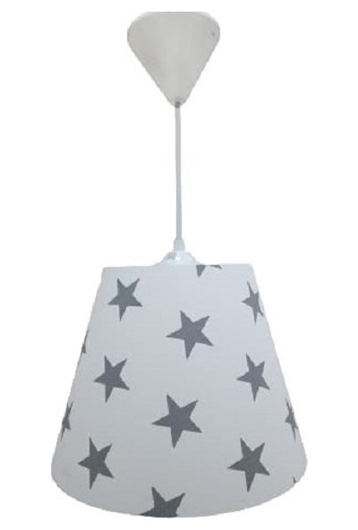 Rüyam Abajur Çocuk Odası,bebek Odası Yıldız Desen Konik Sarkıt Avize Abajur