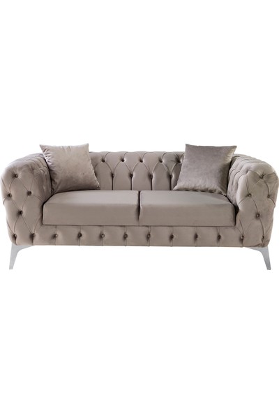 Eymense Platinum Ikili Koltuk Bej