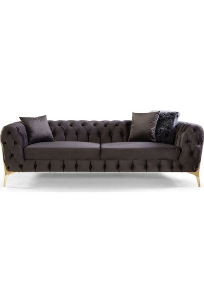 Eymense Platinum Üçlü Koltuk Antrasit