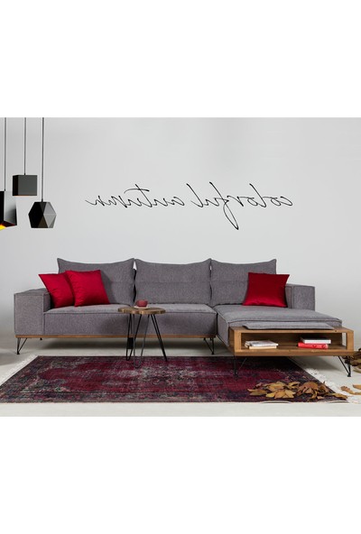 Eymense Stil Dinlenme Köşe Koltuk Takımı Gri Eymense Stil Dinlenme Köşe Koltuk Takımı Gri