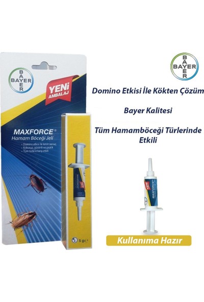 Bayer Maxforce Böcek Jeli 5 gr Bayer Maxforce Böcek Jeli 5 gr