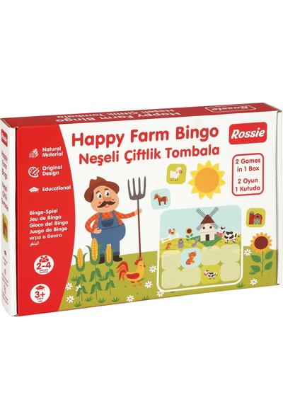 Rossie Neşeli Çiftlik Tombala (2 Oyun 1 Arada) Rossie Neşeli Çiftlik Tombala (2 Oyun 1 Arada)