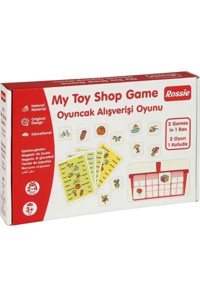 Rossie Oyuncak Alışverişi Oyunu (2 Oyun 1 Arada) Rossie Oyuncak Alışverişi Oyunu (2 Oyun 1 Arada)