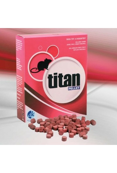 Titan Fare Zehri Pelet 80 gr Titan Fare Zehri Pelet 80 gr