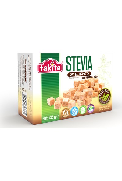 Takita Stevia Küp Kahverengi Tatlandırıcı 225 g