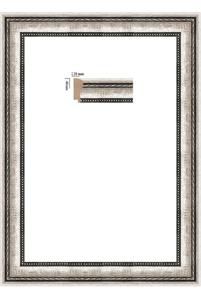 Selçuklu Sanat Puzzle Çerçevesi 48 mm 34 x 96 cm Gümüş Selçuklu Sanat Puzzle Çerçevesi 48 mm 34 x 96 cm Gümüş