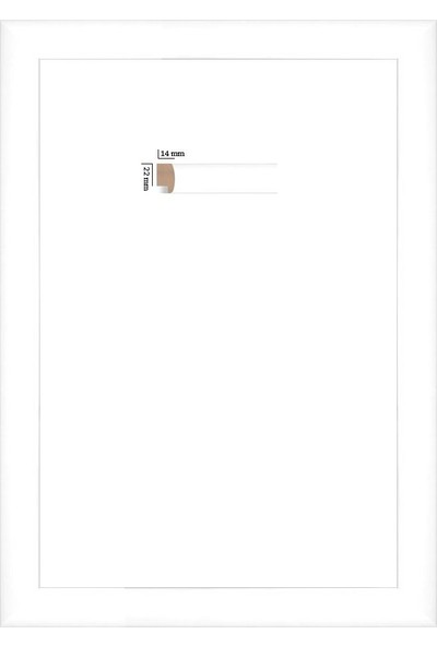 Selçuklu Sanat Puzzle Çerçevesi 22 mm PVC Camlı 34x48 cm (500'luk) BEYAZ