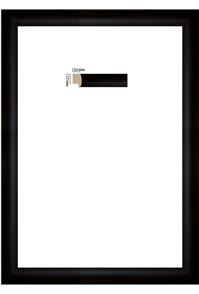 Selçuklu Sanat Puzzle Çerçevesi 22 mm PVC Camlı 50x70 cm (1000'luk) SİYAH