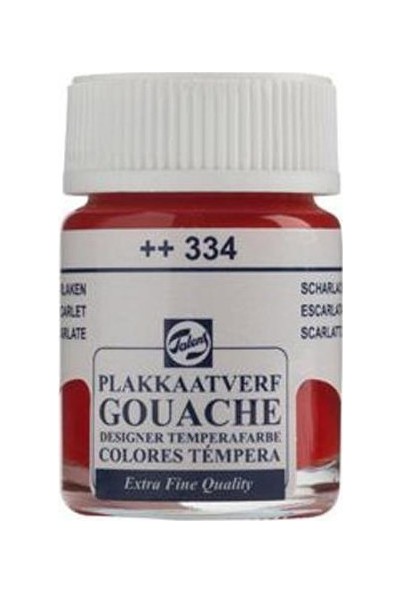Talens Guaj Boya 16 ml Scarlet Kırmızısı 334