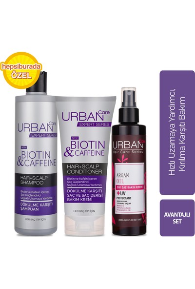 Urban Care Hızlı Uzamaya Yardımcı & Kırılma Karşıtı Bakım Avantajlı Set