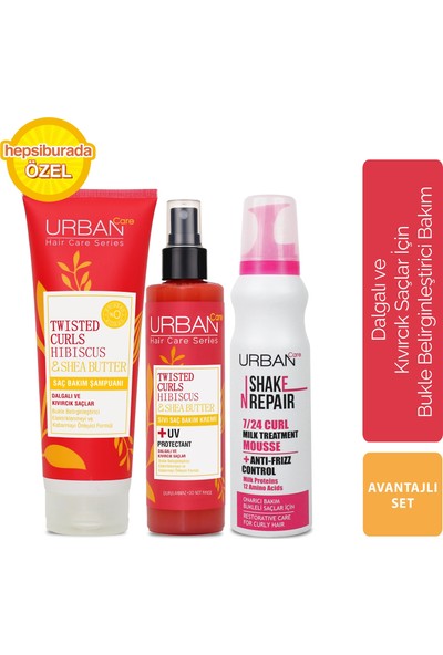 Urban Care Dalgalı ve Kıvırcık Saçlara Özel Avantajlı Set