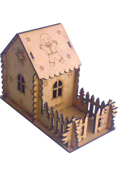 Joy And Toys 3D Puzzle Boyanabilir Hobi Eğlence Ahşap Hayal Evi 21 x 11 x 14,5 cm Joy And Toys 3D Puzzle Boyanabilir Hobi Eğlence Ahşap Hayal Evi 21 x 11 x 14,5 cm