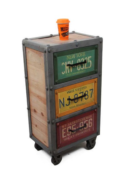 MNK Şifonyer 3 Çekmeceli Retro