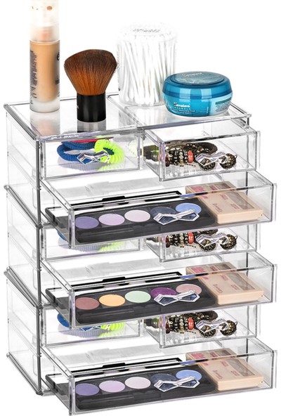 Meleni Home 6 Katlı 9 Çekmeceli Makyaj Organizer Takı Aksesuar Düzenleyici Meleni Home 6 Katlı 9 Çekmeceli Makyaj Organizer Takı Aksesuar Düzenleyici