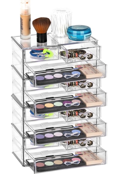 Meleni Home 8 Katlı 12 Çekmeceli Makyaj Organizer Takı Aksesuar Düzenleyici Meleni Home 8 Katlı 12 Çekmeceli Makyaj Organizer Takı Aksesuar Düzenleyici