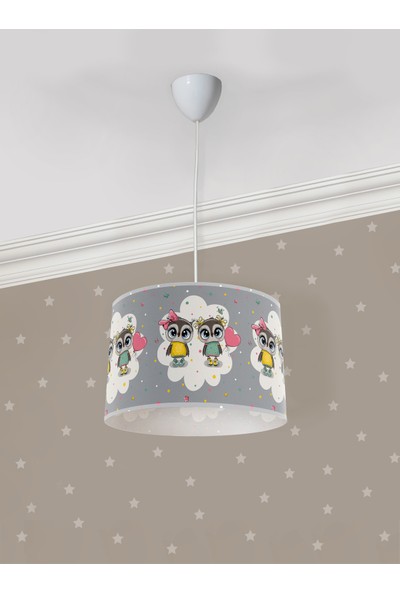 Caprice CP147 Sevimli Baykuş Çocuk Odası Sarkıt Avize