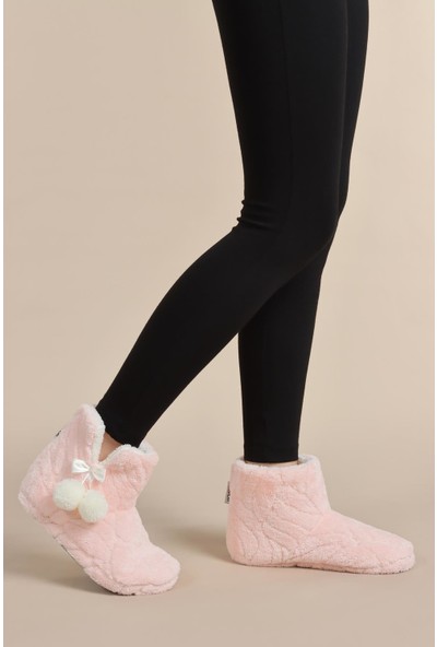 Redplay Kadın Kışlık Panduf Desenli Velsoft