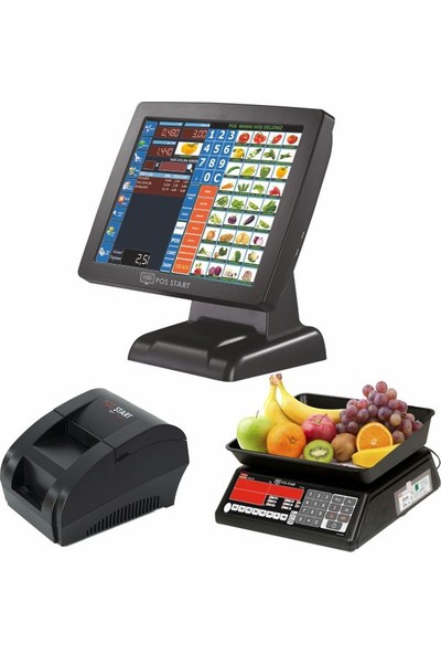 Viapos Manav Dokunmatik Barkodlu Hızlı Satış Sistemi L Eko Set 2 Viapos Manav Dokunmatik Barkodlu Hızlı Satış Sistemi L Eko Set 2