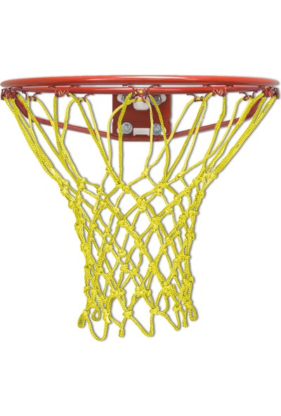 Özbek Basketbol Filesi 4mm Polys. Sarı - 2 Adet (Basketbol Pota Ağı)