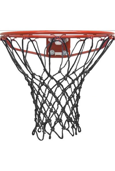 Özbek Basketbol Filesi 4mm Polys. Siyah - 2 Adet (Basketbol Pota Ağı)