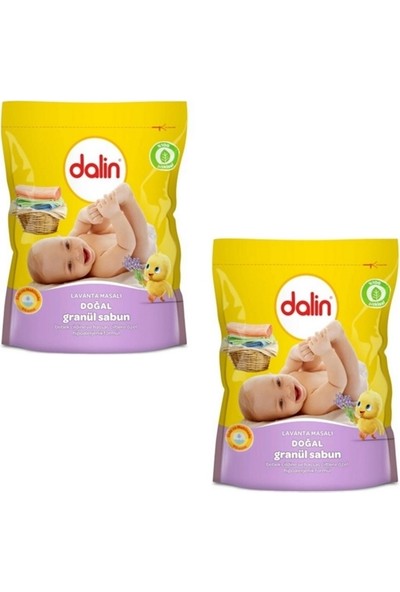 Dalin Granül Sabun Toz Deterjan Lavanta Masalı 500 gr (2'li Paket) Dalin Granül Sabun Toz Deterjan Lavanta Masalı 500 gr (2'li Paket)