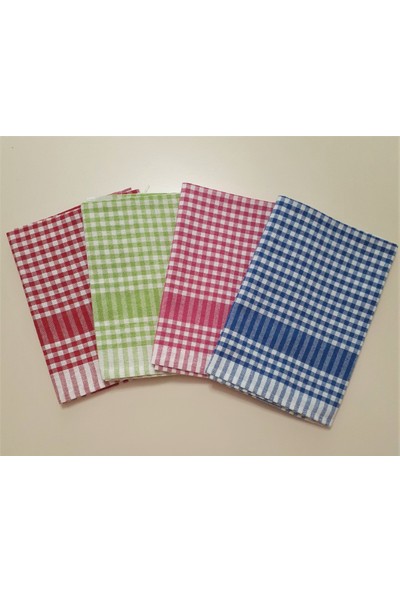 Pınarçeyiz 4 Adet 4 Renk 45 x 65 cm Kurulama Bezi Mutfak Havlusu