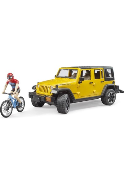 Bruder Jeep W. Rubicon & Bisiklet ve Sürücüsü BR02543 Bruder Jeep W. Rubicon & Bisiklet ve Sürücüsü BR02543