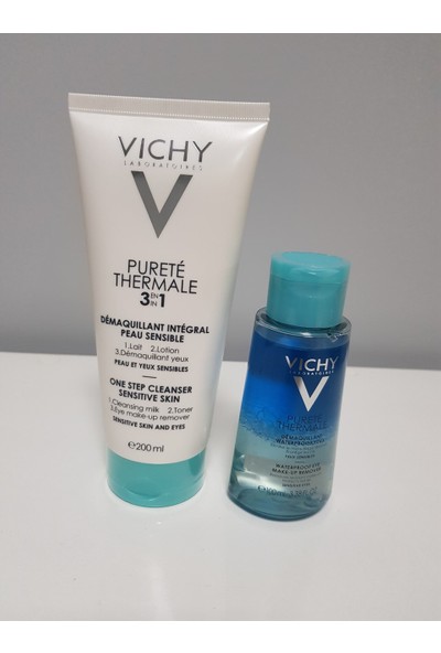 Vıchy Purete Thermale 3'ü 1 Arada 200 ml + Purete Thermale 100 ml Vıchy Purete Thermale 3'ü 1 Arada 200 ml + Purete Thermale 100 ml