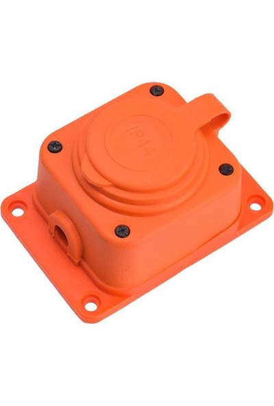 Bylion Monofaze Kauçuk 1'li Priz Turuncu