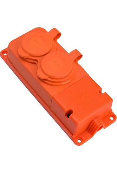 Bylion Monofaze Kauçuk 2'li Priz Turuncu