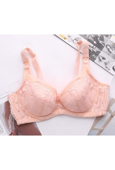 VB Butik Bayan Pembe Pamuklu Kaplı Toparlayıcı Lohusa Emzirme Sütyeni