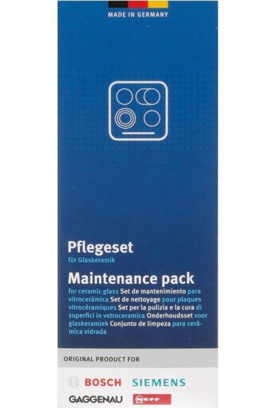 Bosch Cam Seramik Ocaklar Için Temizlik ve Bakım Seti 250 ml + Mikrofiber Bez Bosch Cam Seramik Ocaklar Için Temizlik ve Bakım Seti 250 ml + Mikrofiber Bez