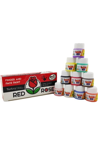 Red Rose Parmak ve Yüz Boyası 25 ml 10 Renk