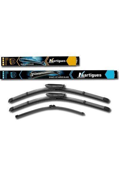 Martigues Renault Megane 3 Ön Arka Muz Silecek Takımı 2009-2015 Martigues Renault Megane 3 Ön Arka Muz Silecek Takımı 2009-2015