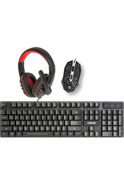 Getorix 3in1 Klavye Mouse Kulaklık Oyuncu Seti Getorix 3in1 Klavye Mouse Kulaklık Oyuncu Seti