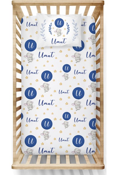 Tuğba Kuğu İsme Özel Lastikli Çarşaf Seti - For Baby Serisi - 60x120 Tuğba Kuğu İsme Özel Lastikli Çarşaf Seti - For Baby Serisi - 60x120