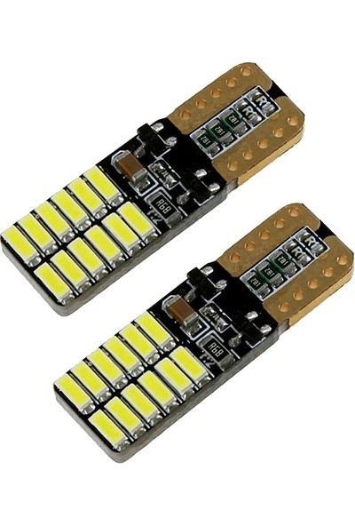 Gürler 2 Adet T10 LED Ampül 24-Ledli 12V 5W Park LED Plaka LED Tavan LED Beyaz Gürler 2 Adet T10 LED Ampül 24-Ledli 12V 5W Park LED Plaka LED Tavan LED Beyaz