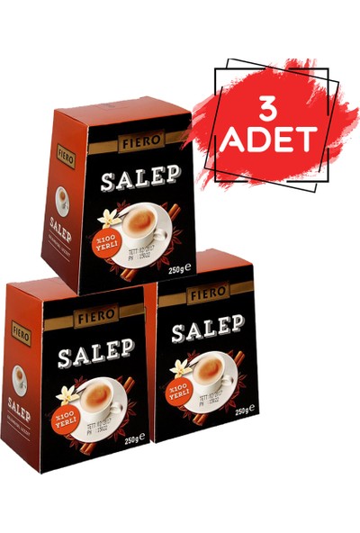 Fiero Salep 250 gr - 3'lü Fiero Salep 250 gr - 3'lü