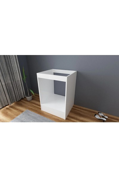 Mushaf Ankastre Fırın Modülü Mutfak Dolabı Beyaz Mushaf Ankastre Fırın Modülü Mutfak Dolabı Beyaz