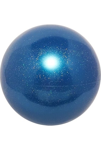 Gymo Cimnastik Topu 16CM Simli Mavi