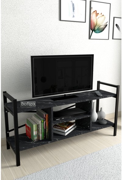 Bofigo Tv Sehpası Raflı Tv Ünitesi Televizyon Sehpası Bendir