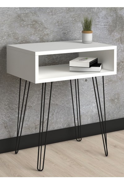 Monte Sehpa Fiona Komodin Beyaz