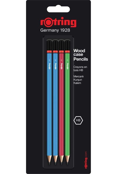 Rotring Mercanlı Kurşun Kalem 4'lü Rotring Mercanlı Kurşun Kalem 4'lü