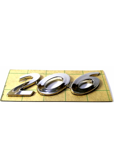 Quwa PEUGEOT UYUMLU 206 Bagaj Yazısı 90mm-25mm Quwa PEUGEOT UYUMLU 206 Bagaj Yazısı 90mm-25mm