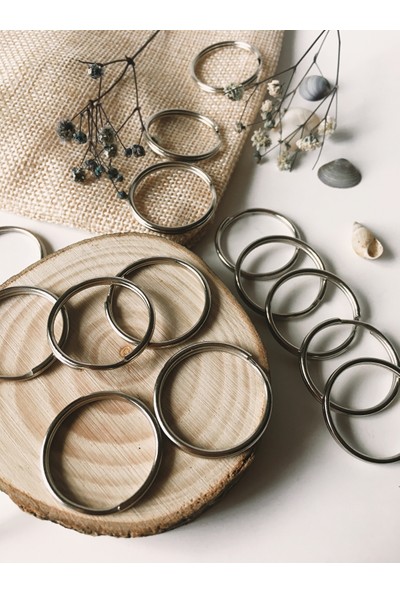 Hedef Bijuteri 2.5cm Çift Sıra Zincirsiz Anahtarlık Halkası (100 Adet) Hedef Bijuteri 2.5cm Çift Sıra Zincirsiz Anahtarlık Halkası (100 Adet)