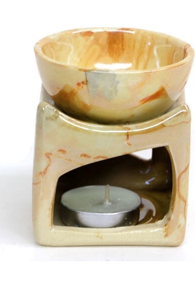 Therapy Store Mini Şömine Buhurdanlık ve Tealight Mum Therapy Store Mini Şömine Buhurdanlık ve Tealight Mum
