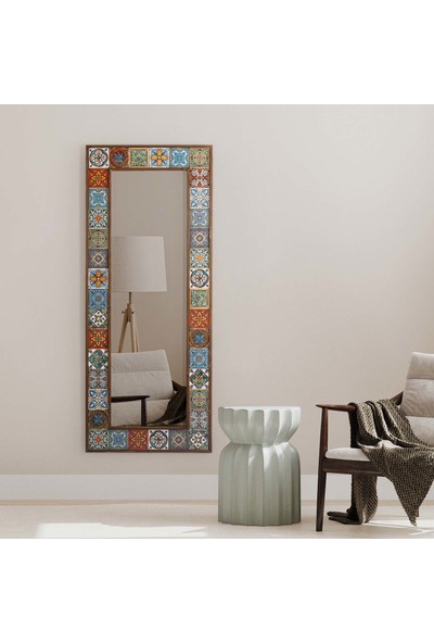 Bluecape Çini Seramik Kaplı Boy Aynası (Aynasız)